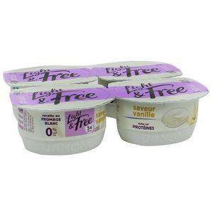 Livraison à domicile Light&Free Fromage Blanc Vanille 0%mg, 4x120g