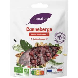 Livraison à domicile Pronatura Cranberries bio origine Canada, 125g