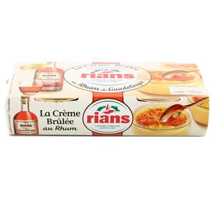 Livraison à domicile Rians Crème Brulée au Rhum, 2x100g
