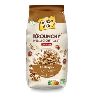 Livraison à domicile Grillon Or Krounchy Muesli Chataignes BIO, 500g