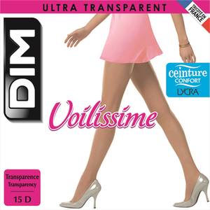 Livraison à domicile Dim Collant voile Transparent Ambre 15 D, Taille 4
