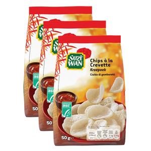 Achat / Vente Promotion Suzi Wan Chips aux Crevettes ASC, Lot de 3x50g