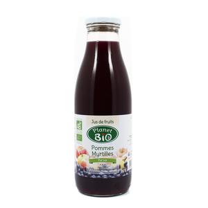 Livraison à domicile Planet Bio Jus de fruit pomme myrtille bio, 75cl