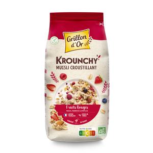 Livraison à domicile Grillon Or Muesli Krounchy Fruits Rouges BIO, 500g