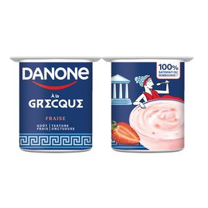 Livraison à domicile Promotion Danone Yaourt à la grecque fraise, 4x110g
