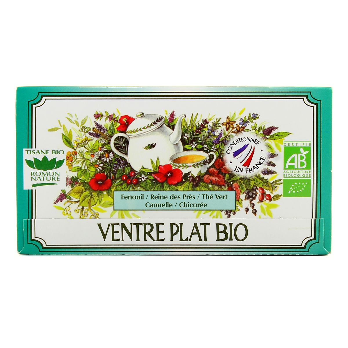 Livraison à domicile Romon Nature Tisane ventre plat, bio, 20 sachets