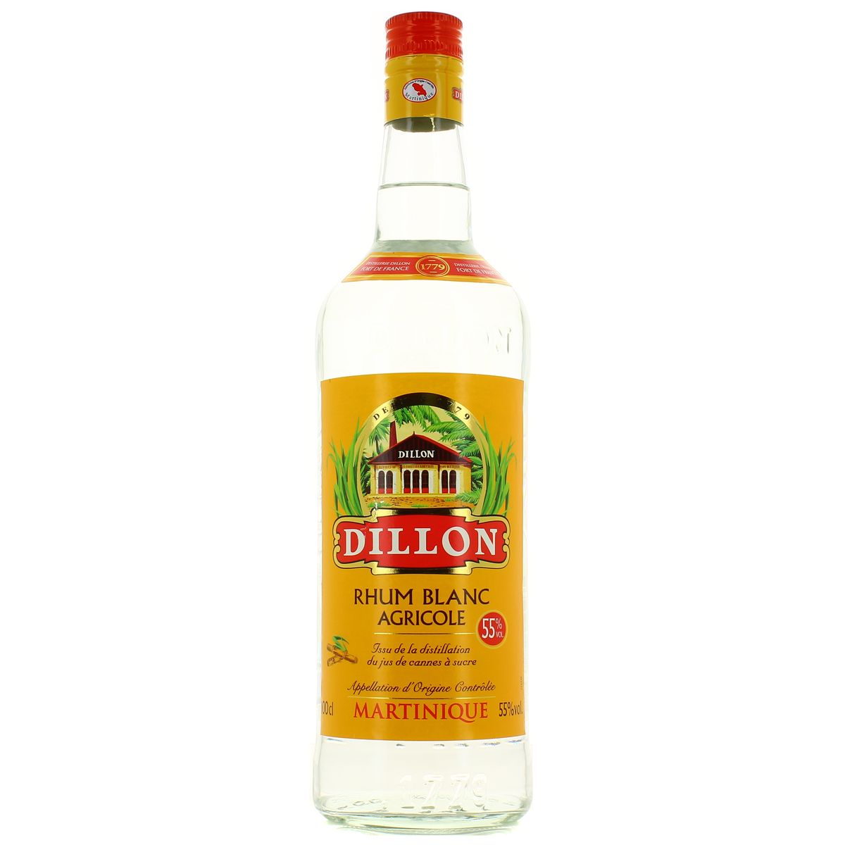Livraison à domicile Dillon Rhum blanc 55°, 1L