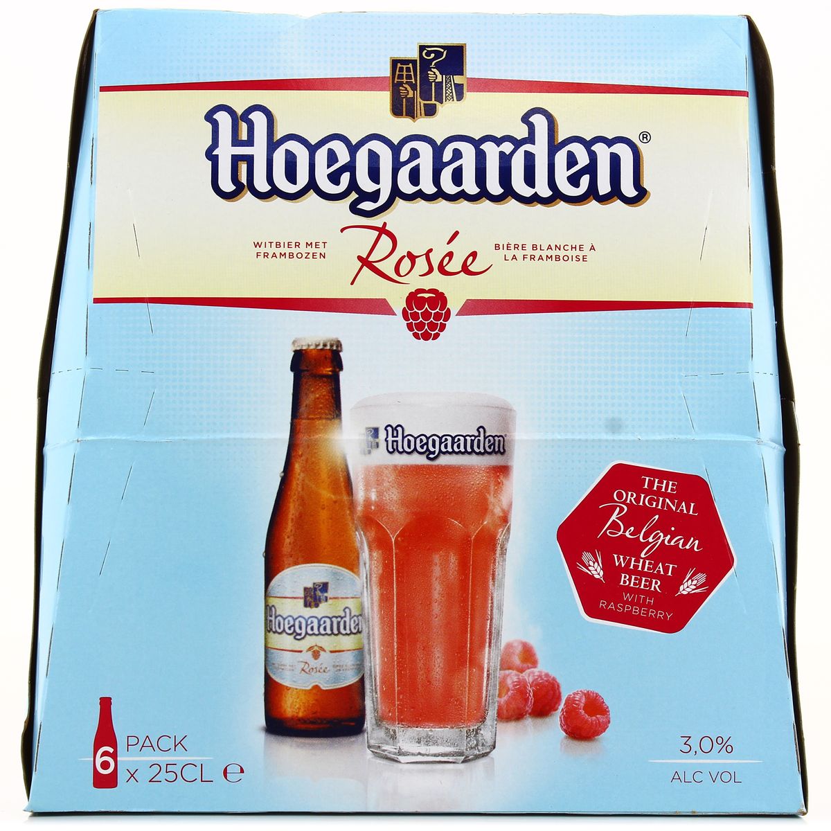 Hoegaarden Bière blanche aromatisée framboise 3°, 6x25cl : houra.fr