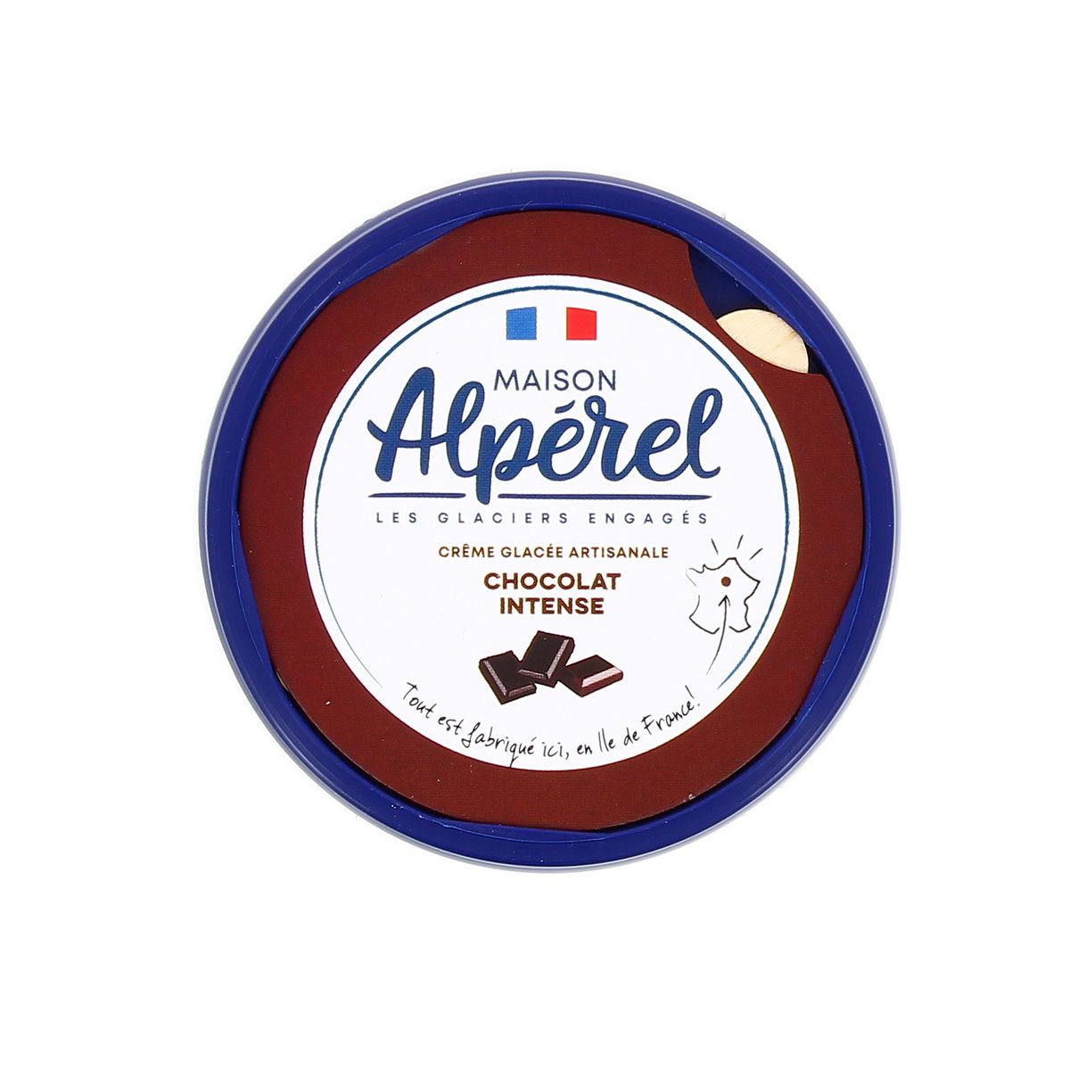 Maison Alperel Crème glacée artisanale au chocolat noir intense 100ml