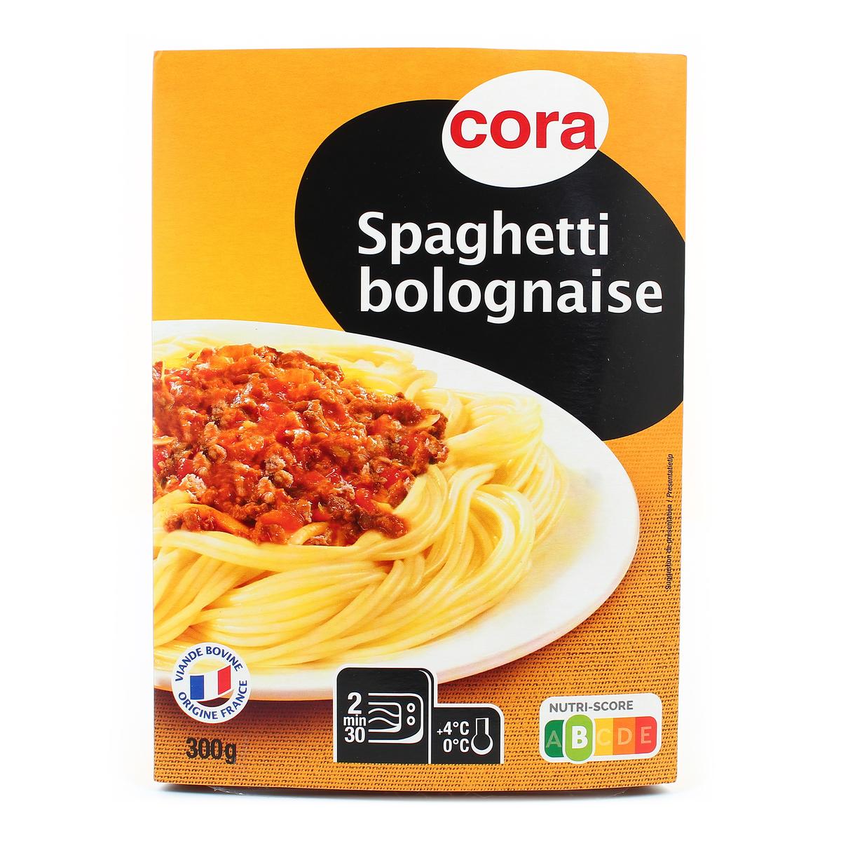 Livraison à domicile Cora Spaghetti à la Bolognaise, 300g