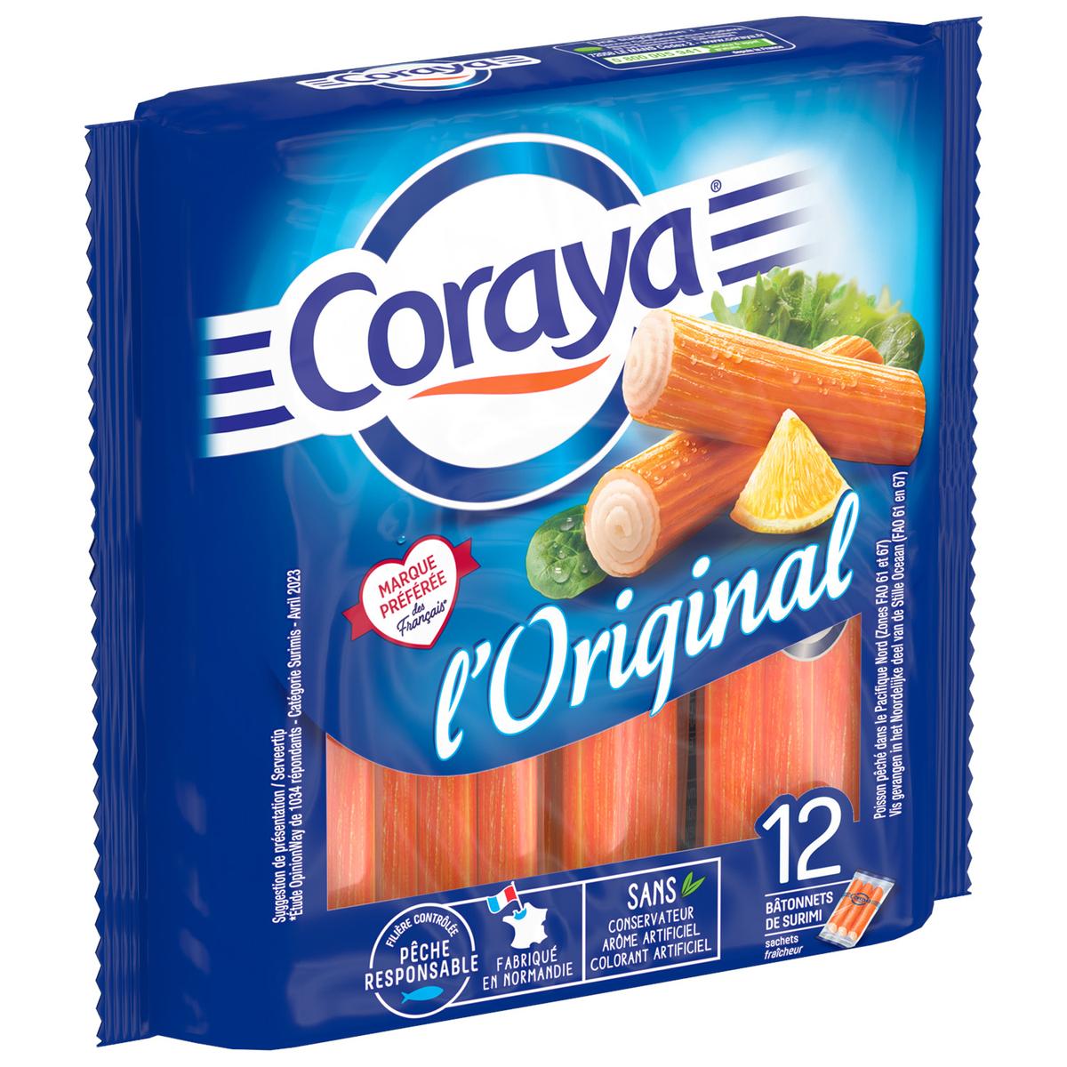 Livraison à domicile Coraya Surimi, L'original, 12 bâtonnets - 180g