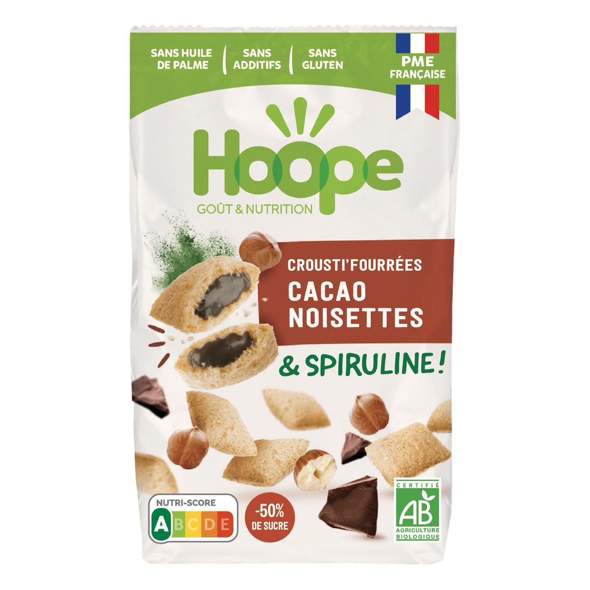 Acheter Hoope Céréales Crousti fourrées Cacao Noisettes et Spiruline