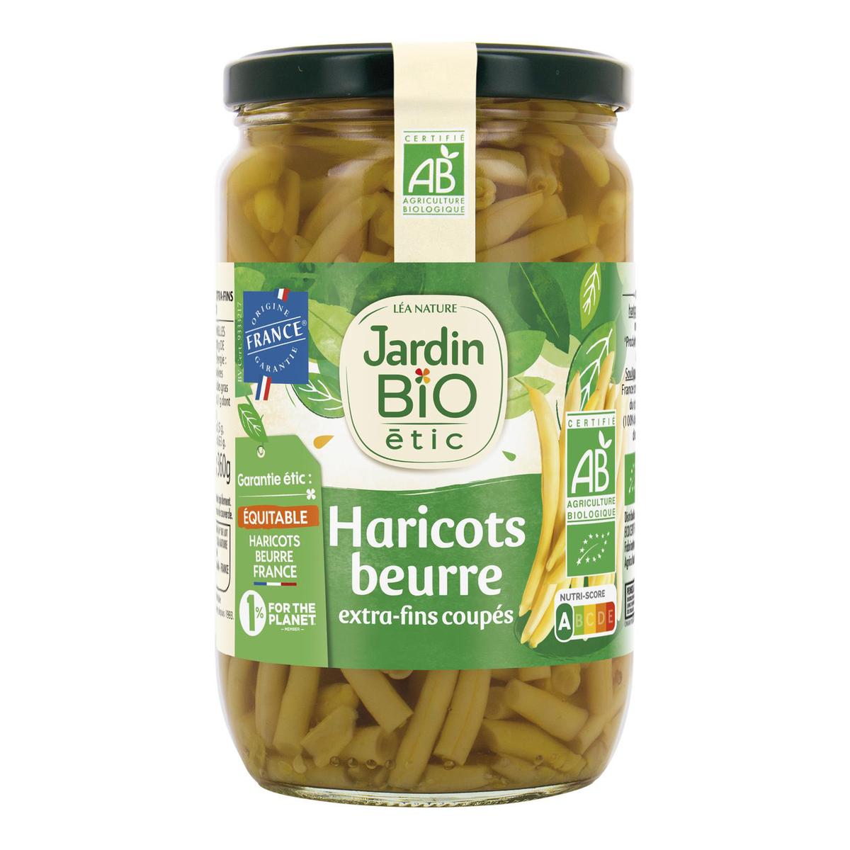 Acheter Jardin Bio Etic Haricots beurre extra fins coupés bio, 360g