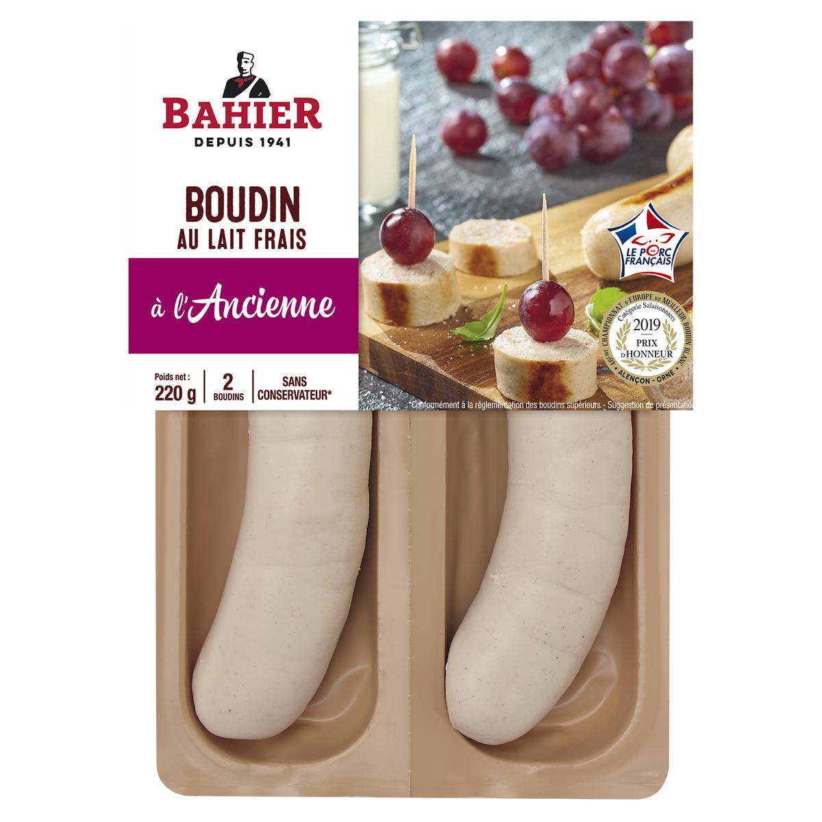 Livraison à domicile Bahier Boudin Blanc à l'Ancienne, 2x100g