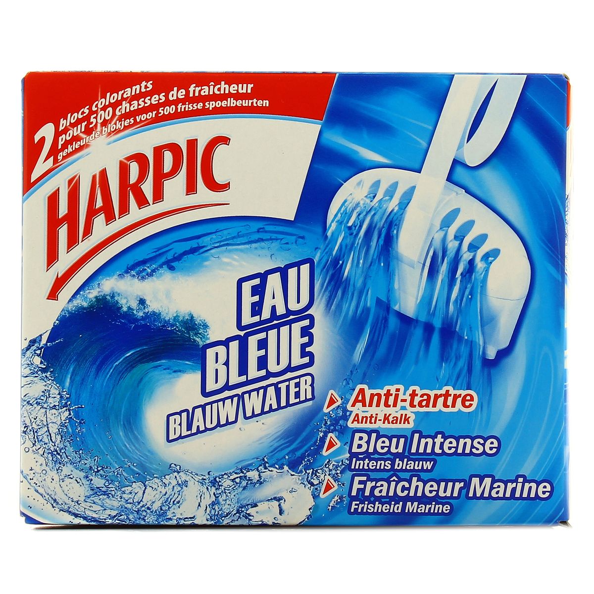 Livraison à domicile Harpic Blocs WC anti tartre eau bleue, 2 pièces Livraison à domicile Harpic Blocs WC anti tartre eau bleue, 2 pièces