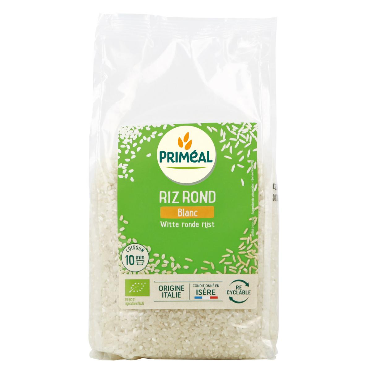 Livraison à domicile Priméal Riz rond blanc, bio, 1kg