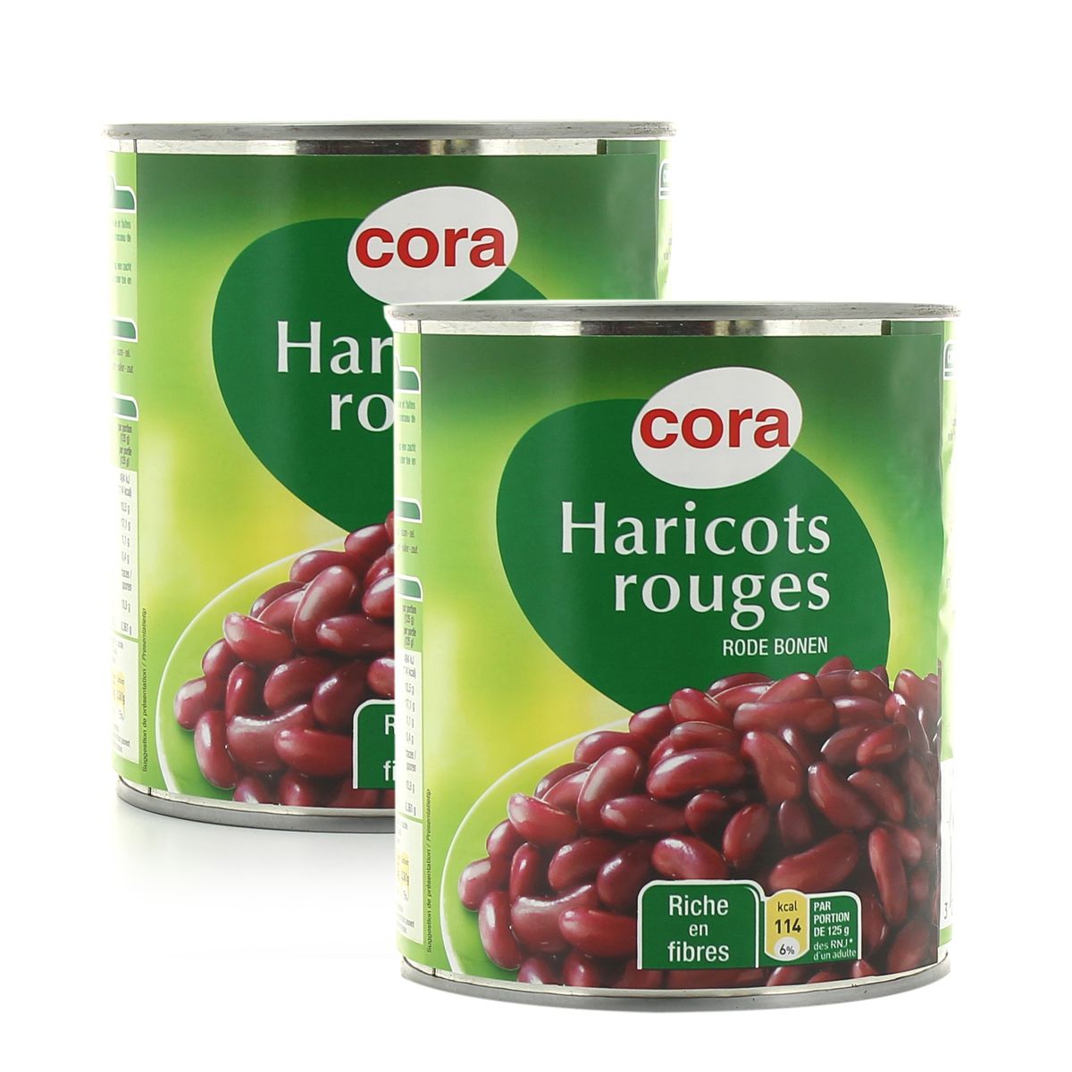Livraison à domicile Promotion Cora Haricots rouges, Lot de 2x500g