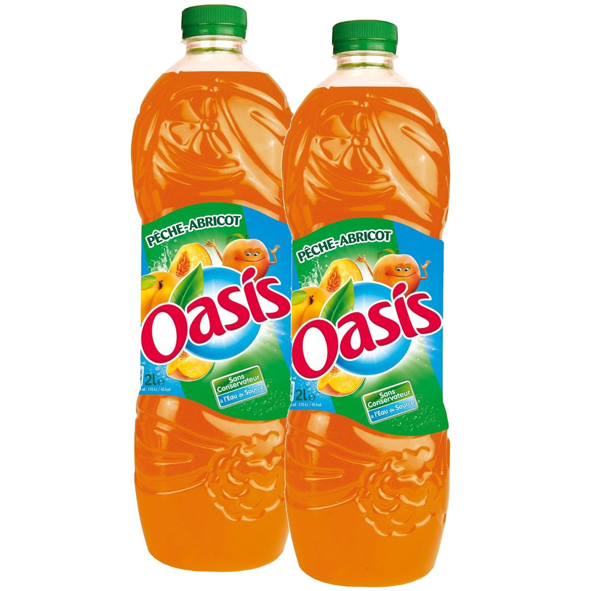 Acheter Promotion Oasis Pêche - abricot, Lot de 2 bouteilles de 2L