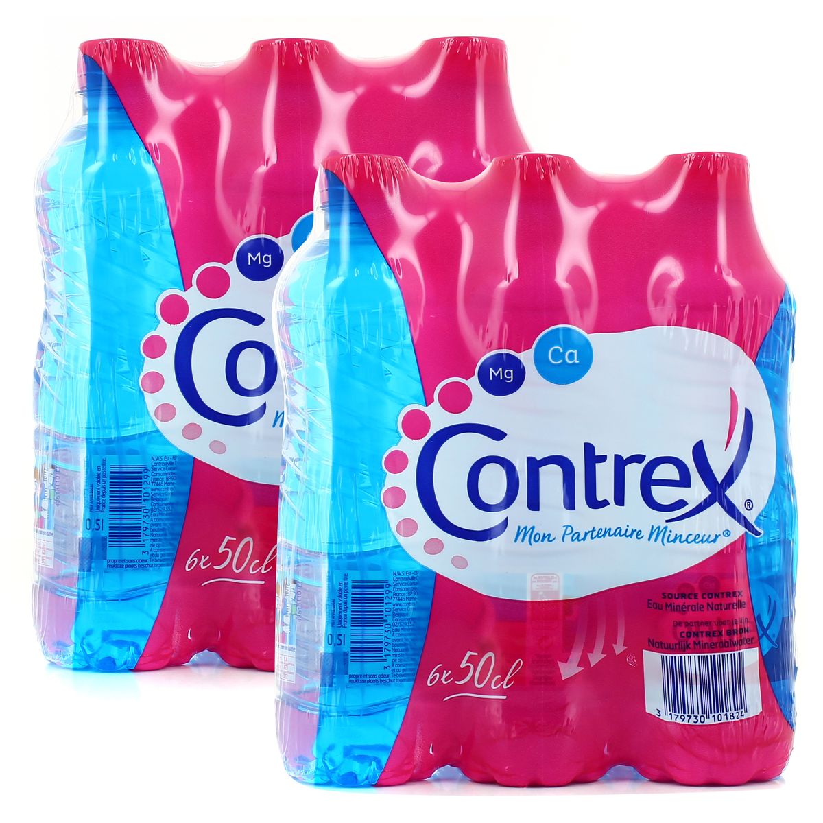 Promotion Contrex Eau minérale naturelle, Lot de 2 packs de 6x50cl