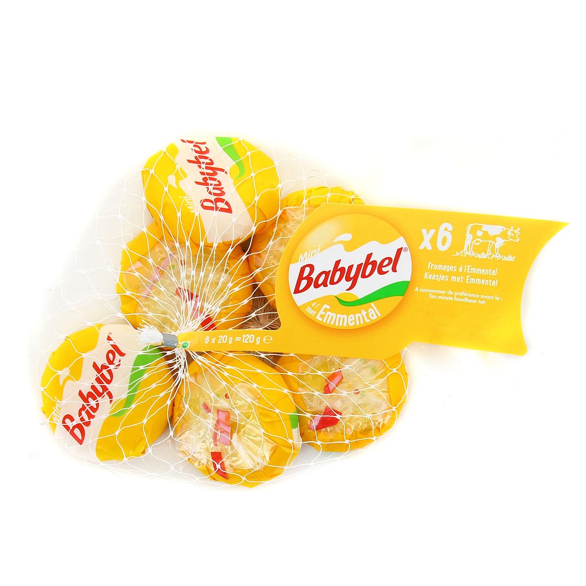 Babybel Mini fromage jaune filet x6, 120g : houra.fr