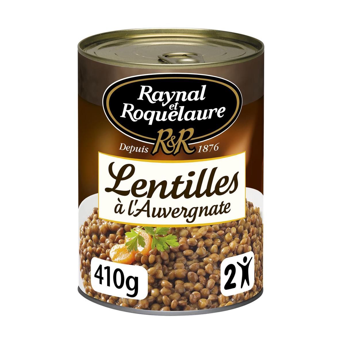 Acheter Raynal Et Roquelaure Lentilles Cuisin es L Auvergnate 410g