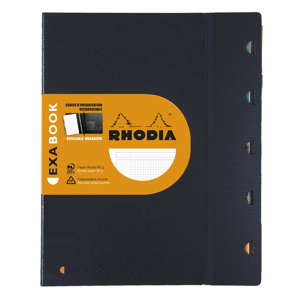 Achat Rhodia Cahier d'organisation Exabook 25 x 30,5 cm petits carreaux