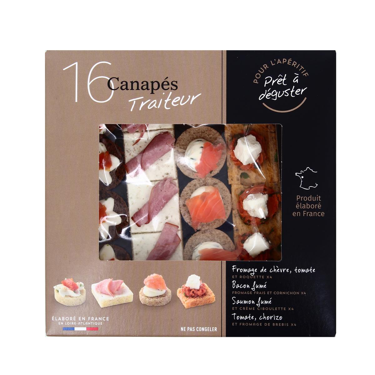 Livraison à domicile Tipiak Canapés Traiteur, 115g, 16 canapés