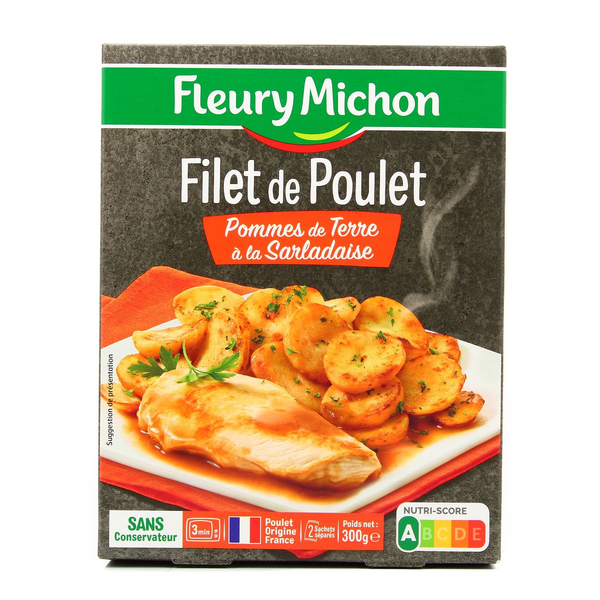 Fleury Michon Filet de Poulet Pomme de Terre Sarladaise, 300g : houra.fr