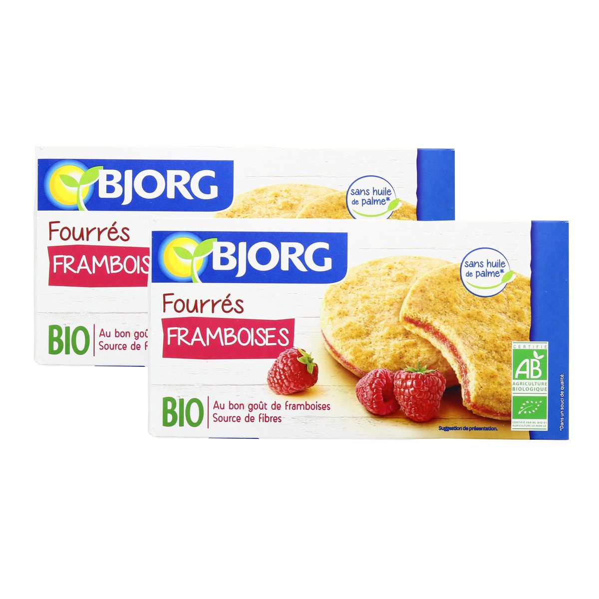 Acheter Promotion Bjorg Fourrés à la framboise bio, Lot de 2x175g