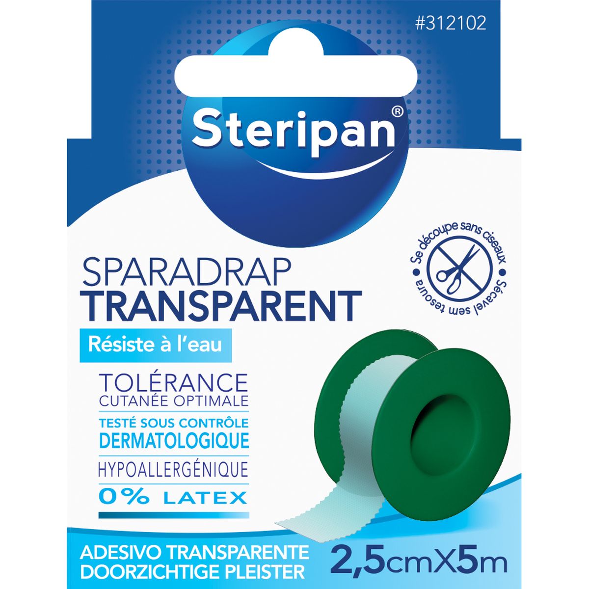 Livraison à domicile Steripan Sparadra transparents 5m x 2.5cm