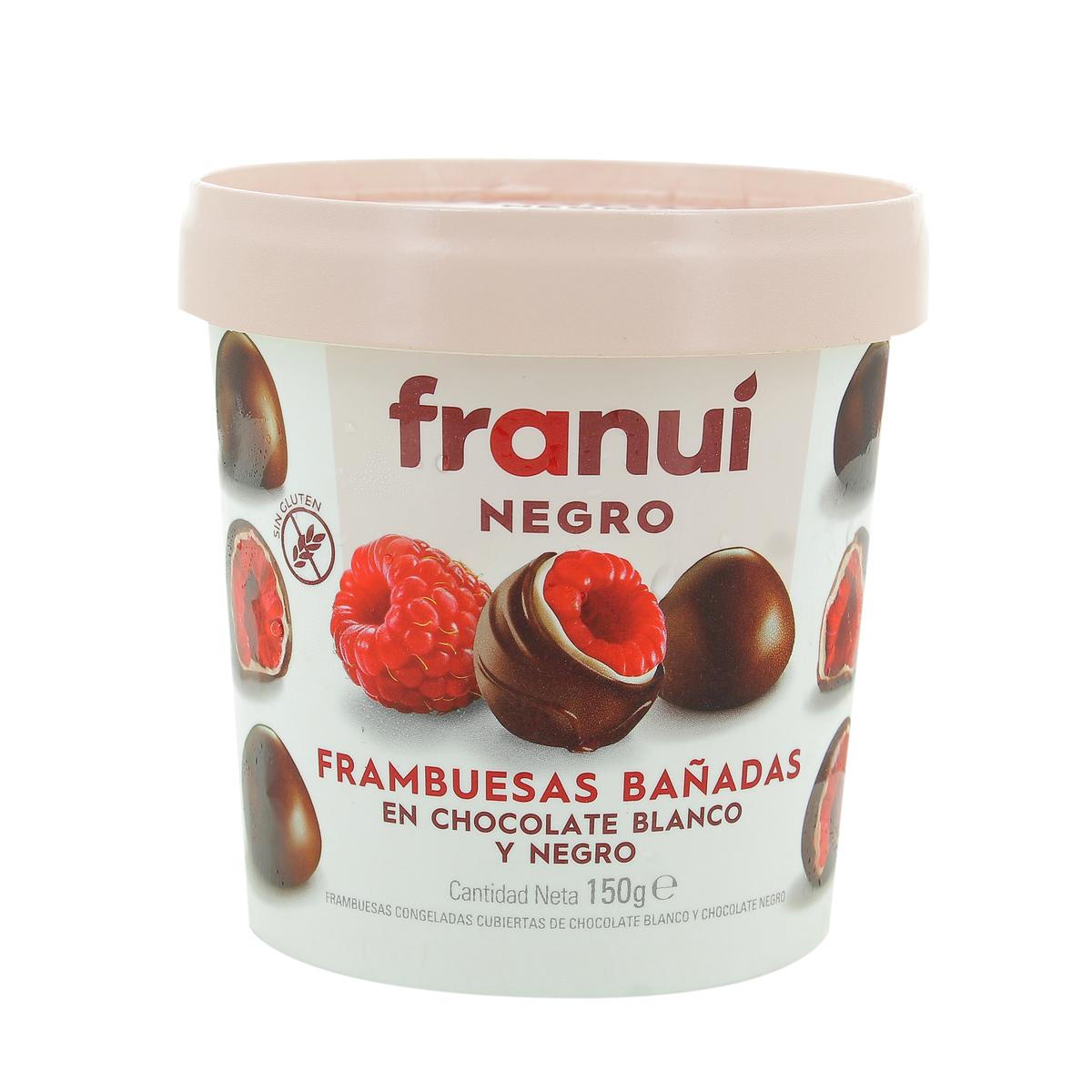 Acheter Franui Framboises fraiches entières enrobées de chocolat noir