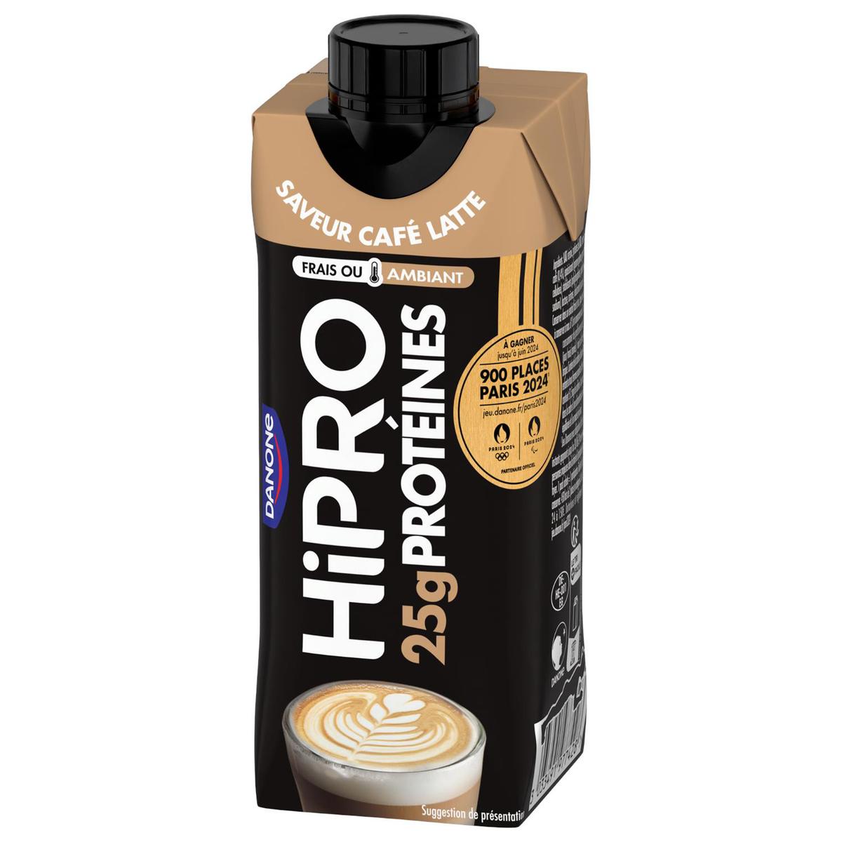 Livraison à domicile HiPRO Yaourt à boire protéiné café latte, 345g