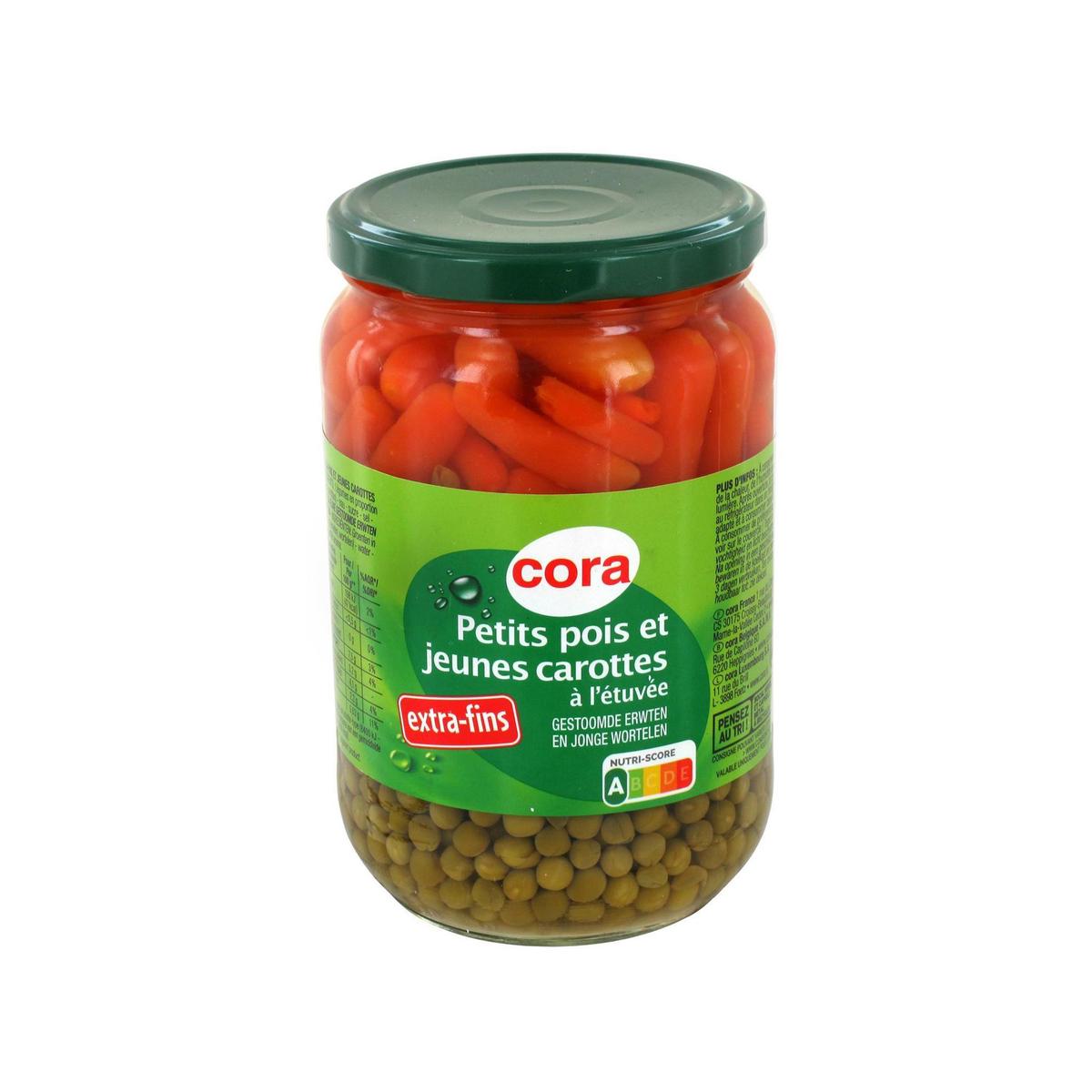 Achat Cora Petits Pois et Jeunes Carottes extra fins à l'étuvée, 420g