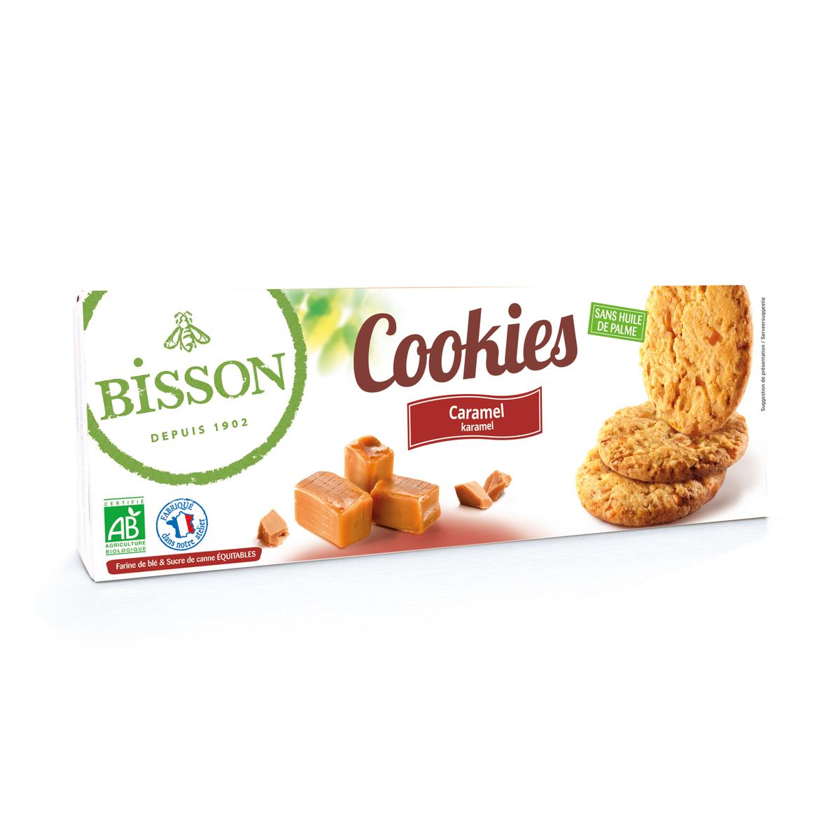Livraison à domicile Bisson Cookies caramel bio, 175g