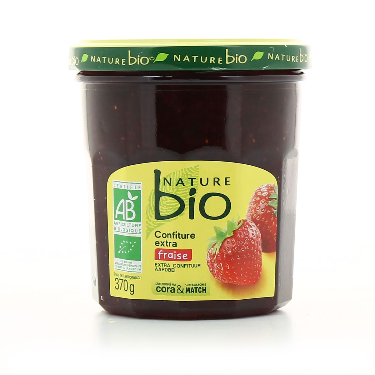 Livraison à domicile Nature Bio Confiture de fraise bio, 375g