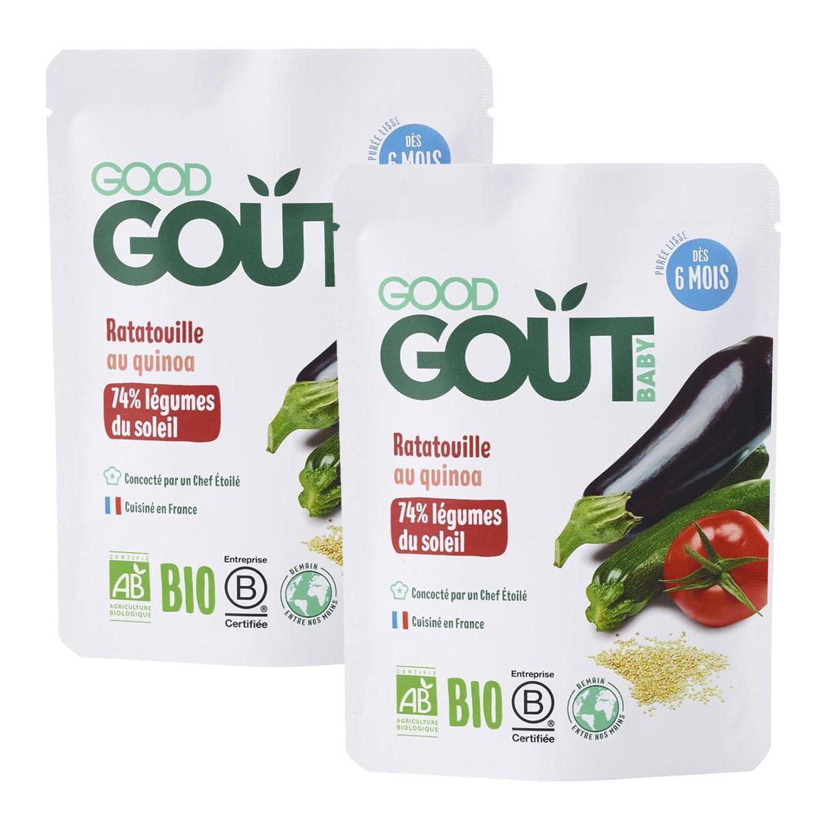 Promotion Good Goût Ratatouille au Quinoa Bio Sachet Bébé Dès 6 mois