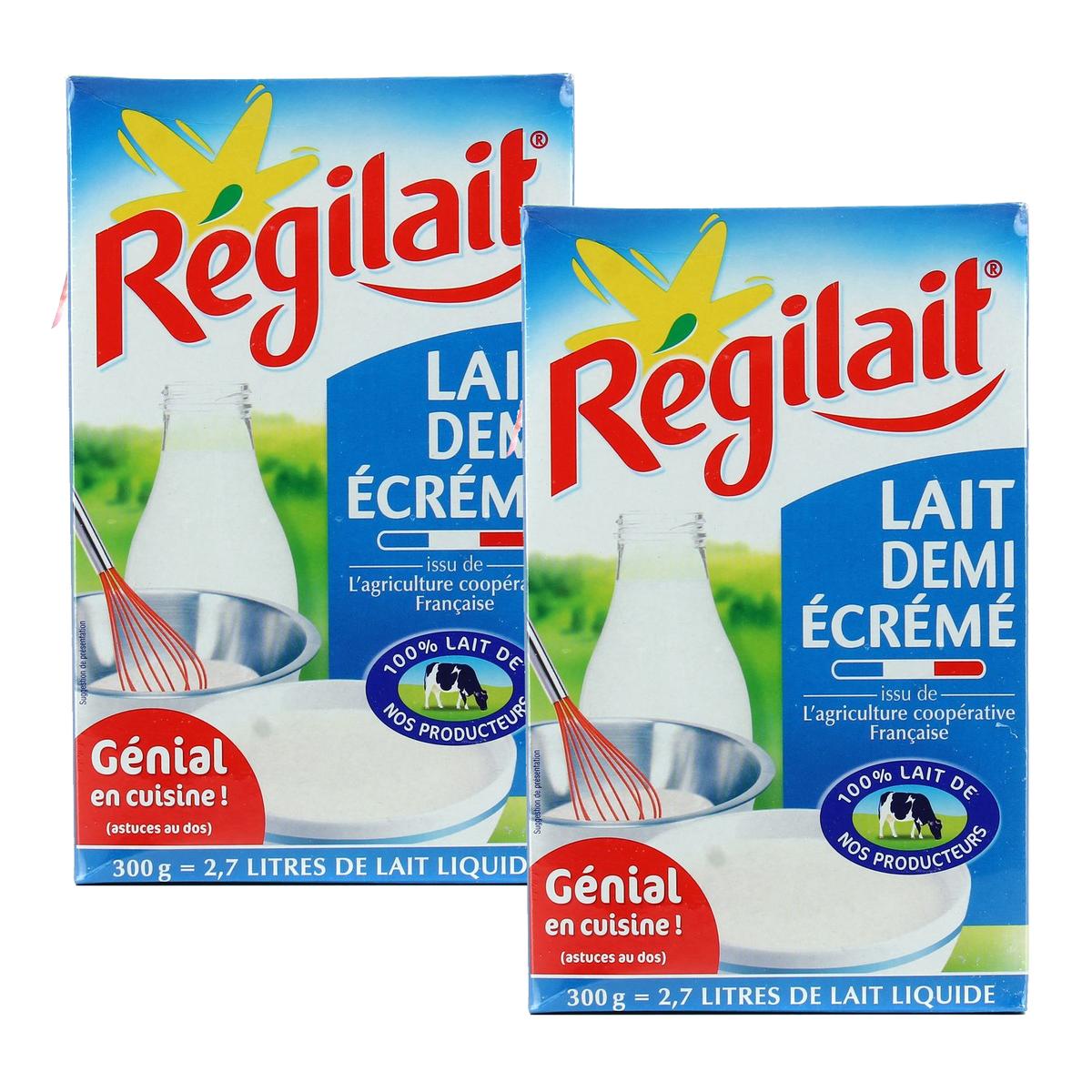 Acheter Promotion R gilait Lait En Poudre Demi cr m Lot De 2x300g