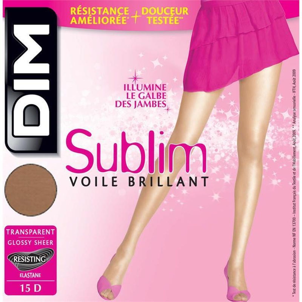 Dim Collant Sublim Voile Brillant Gazelle, Taille 4 : houra.fr