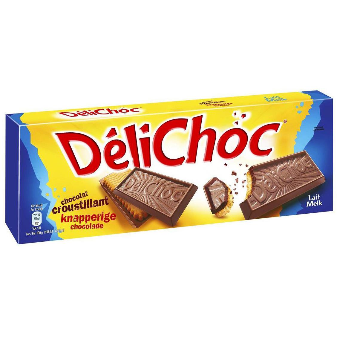 Livraison à domicile Delichoc Biscuits Chocolat au Lait, 150g Livraison à domicile Delichoc Biscuits Chocolat au Lait, 150g