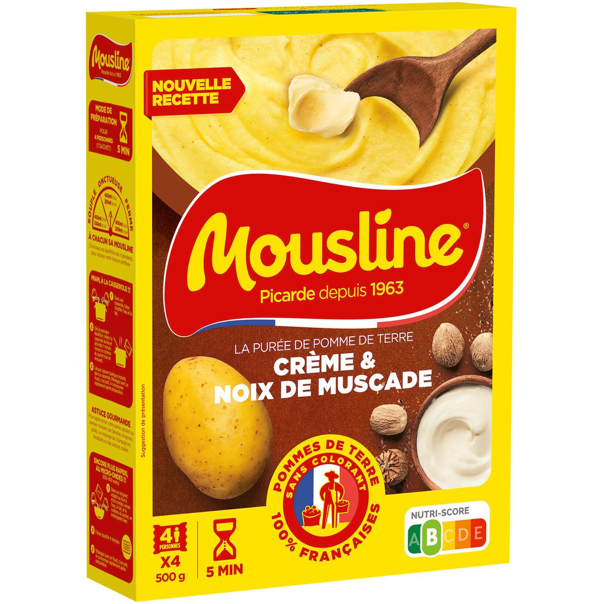 Livraison à domicile Mousline Purée Crème et Noix de Muscade, 500g