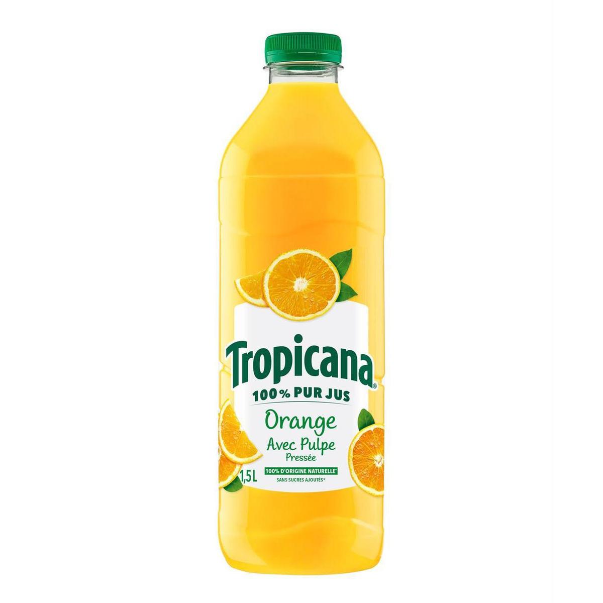Livraison à domicile Tropicana Pur jus d'orange avec pulpe, 1,5L