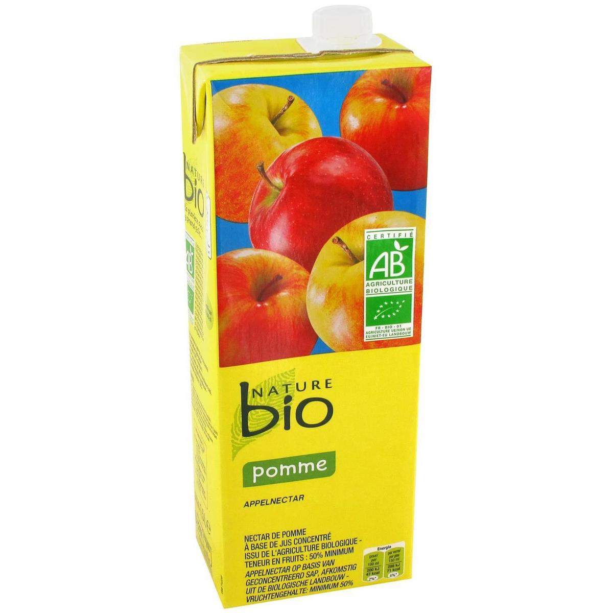 Livraison à domicile Cora Nectar pomme bio, 1,5L
