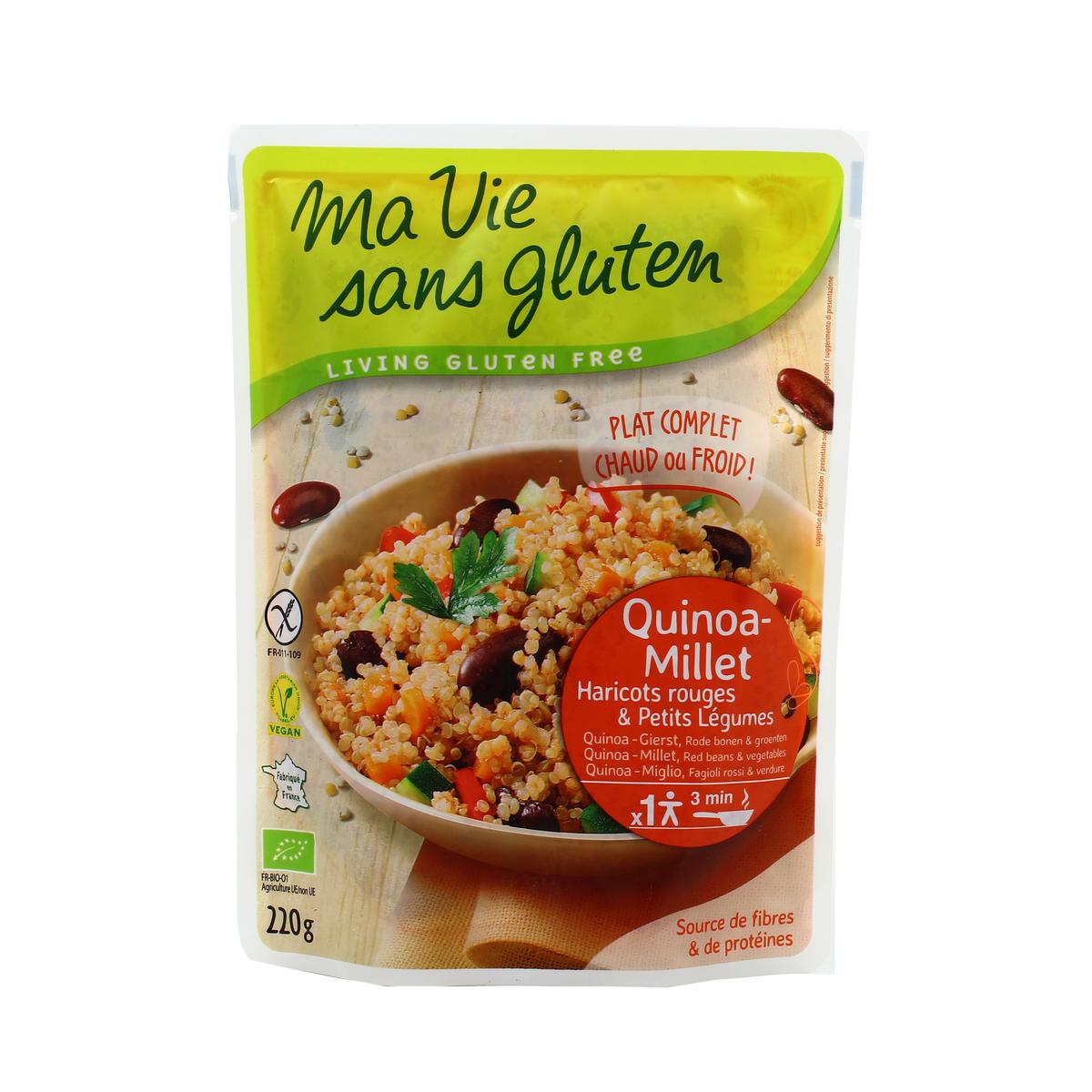 Ma Vie Sans Gluten Quinoa Millet haricots rouges et petits légumes bio ...