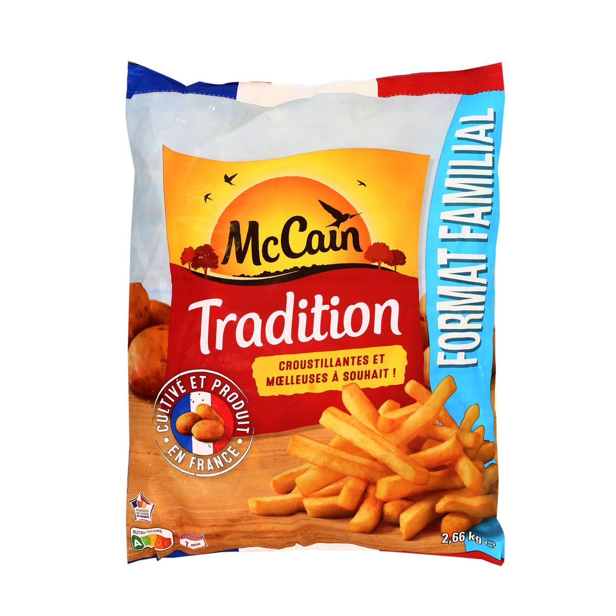 Livraison à domicile McCain Frites Friteuses Tradition, 2,6kg