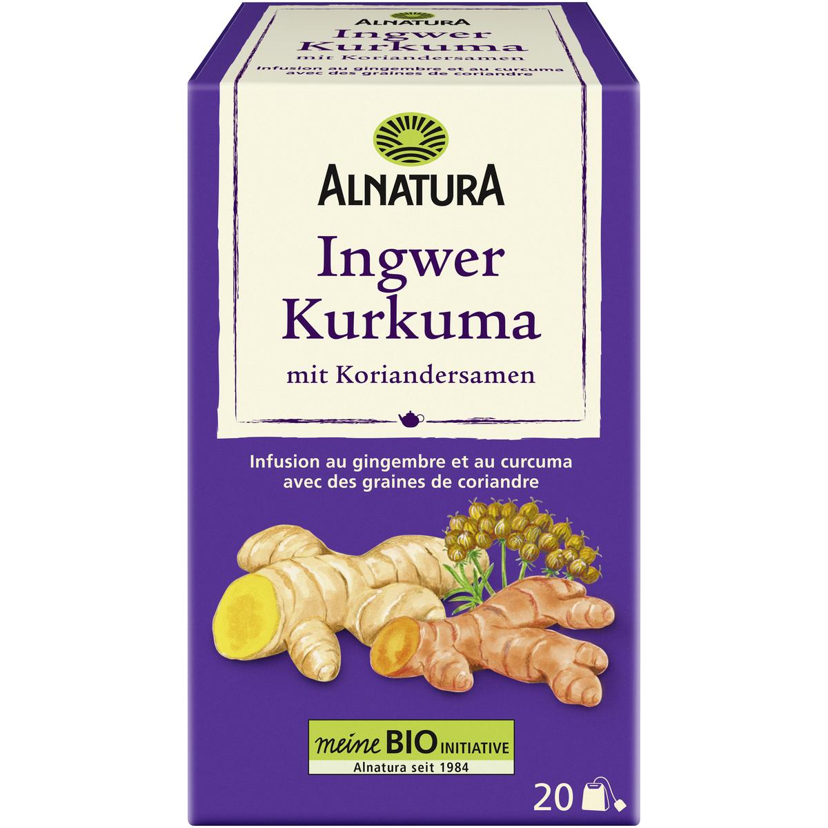 Acheter Alnatura Infusion Gingembre Curcuma Bio - 20 Sachets, 40g