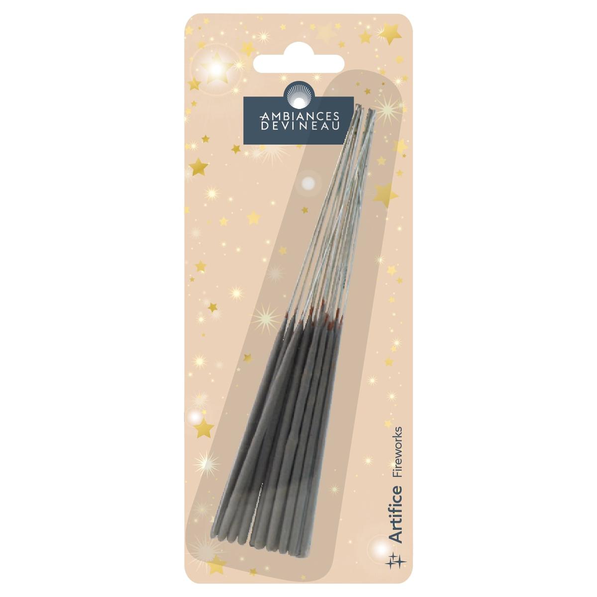 Achat / Vente Ambiances Devineau 15 cierges étincelants Gris, 17,5 cm