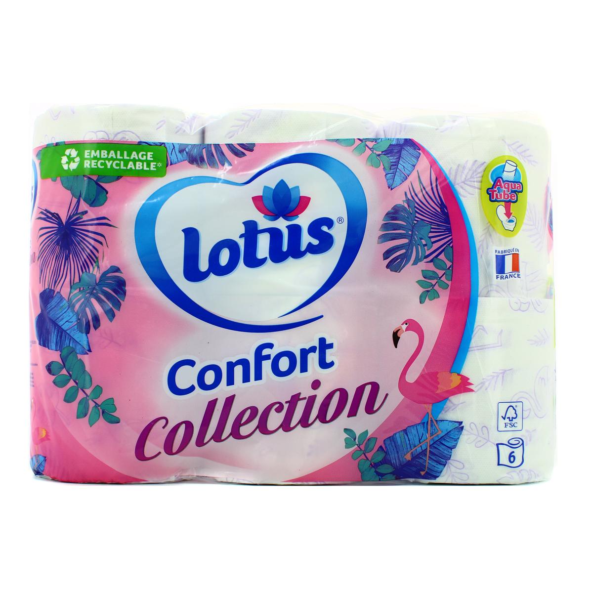 Achat / Vente Lotus Papier toilette aqua tube collection, 6 rouleaux