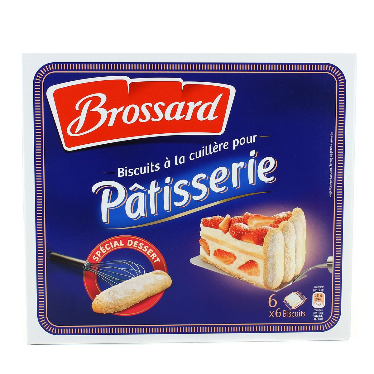 Livraison à domicile Brossard Cuillers, 36 biscuits, 300g