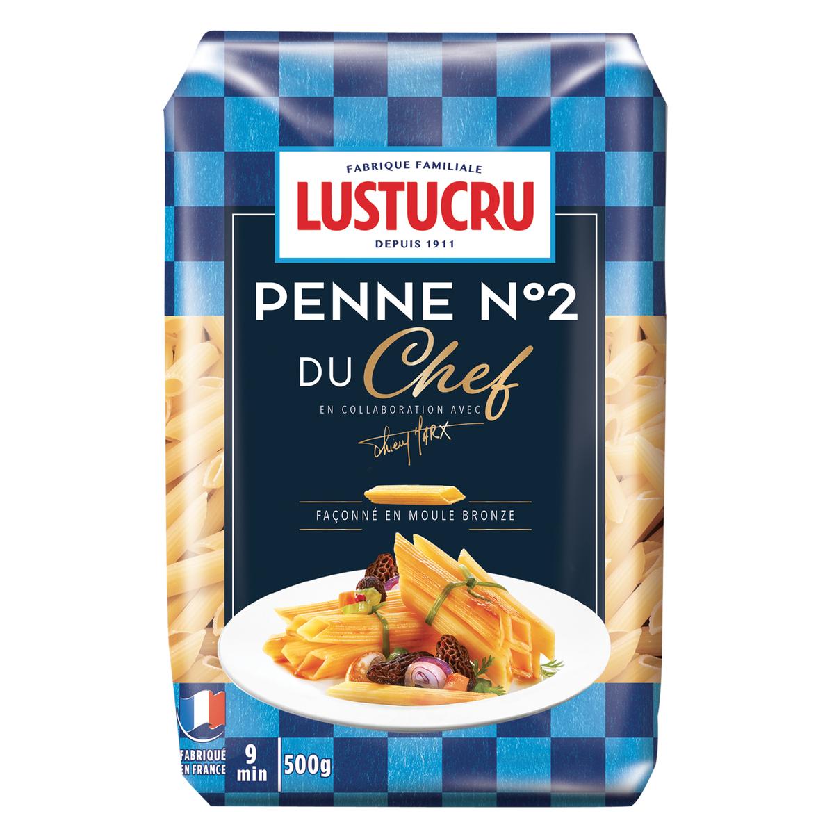 Livraison à domicile Lustucru Pâte Penne N°2 du Chef, 500g