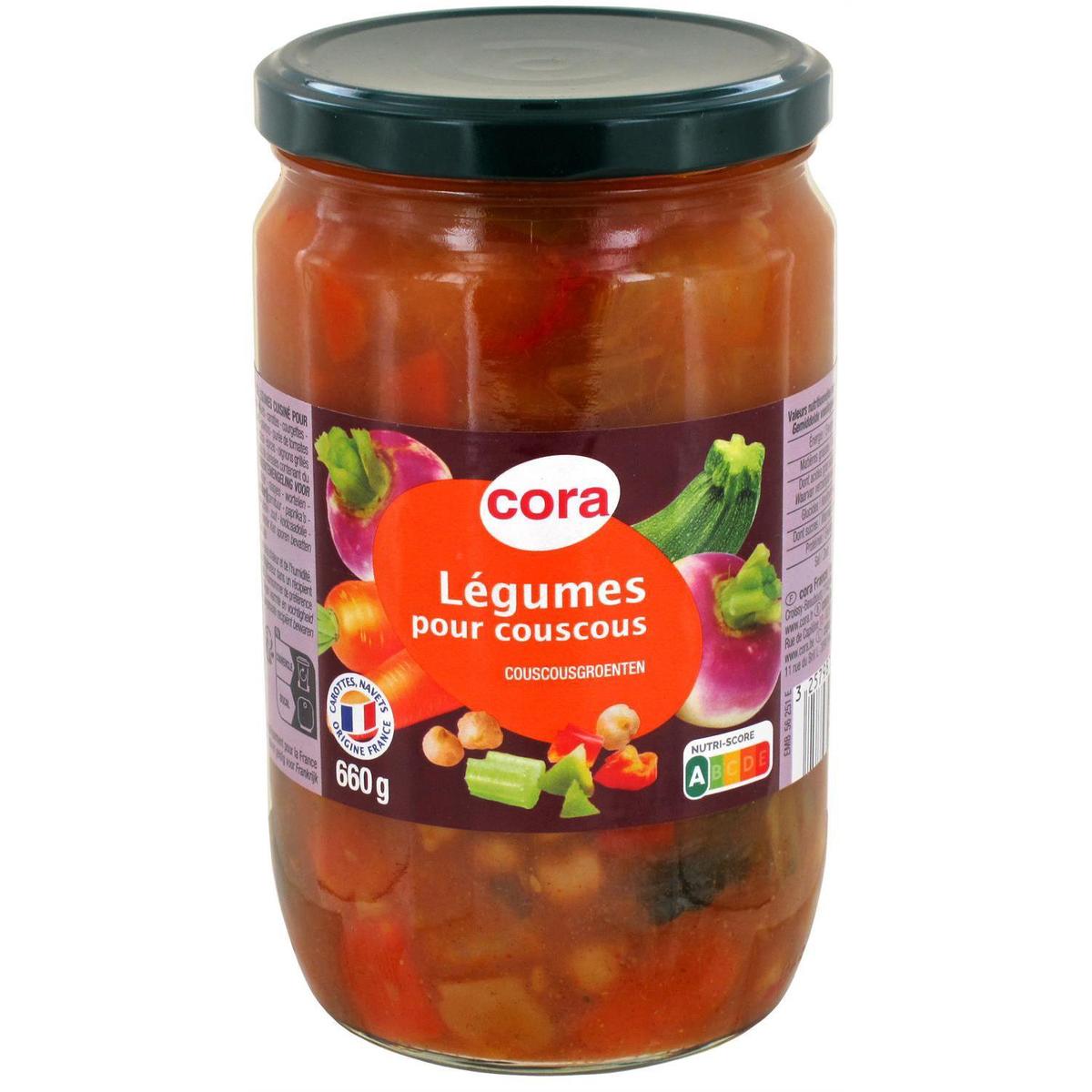 Livraison à domicile Cora Légumes cuisinés pour Couscous, 660g